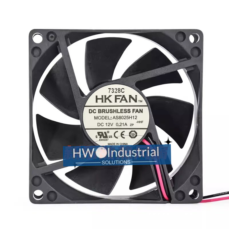 HK FAN AS8025H12 DC12V 0.21A 8025 8CM Chassis Cooling Fan | eBay