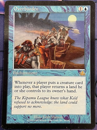 MTG Overburden Prophecy 39/143 Regular Rare | eBay
