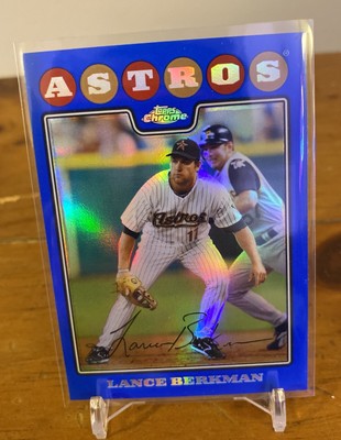 Lance Berkman 2008 Topps Chrome Blue Refractor #100 Astros | eBay