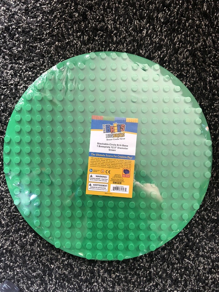 Big Briks Strictly Briks Circular Base Plate 12.5’ Diameter Green x3 ...