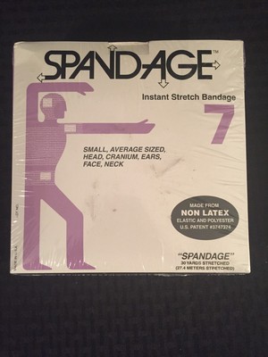 NEW SPANDAGE 7 Instant Stretch Bandage Small Average Sized Head 30 ...