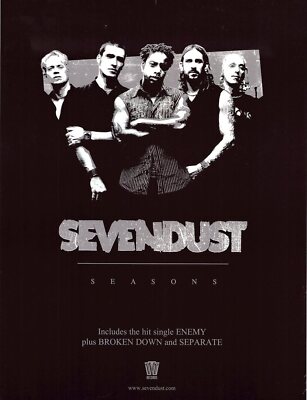 Sevendust Seasons Group Shot Promo Poster 23 x 18 | eBay