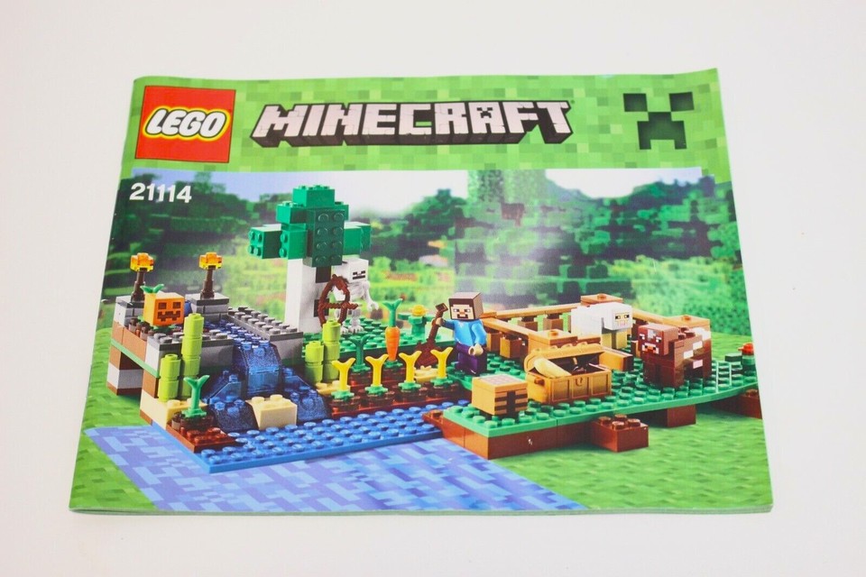 LEGO Minecraft 21114 The Farm - 100% Complete with Minifigs and Manual ...