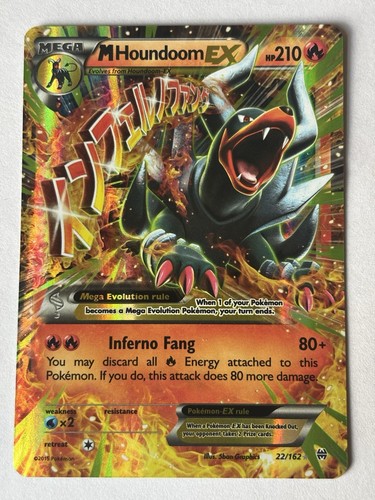 Pokémon M Houndoom EX 22/162 Holo Card Breakthrough | eBay