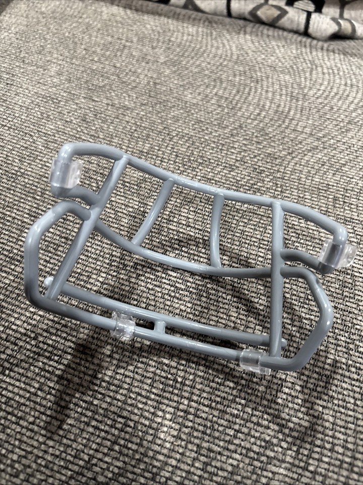 Grey Riddell Speed Mini Football Helmet Face Mask with Clips Screws | eBay