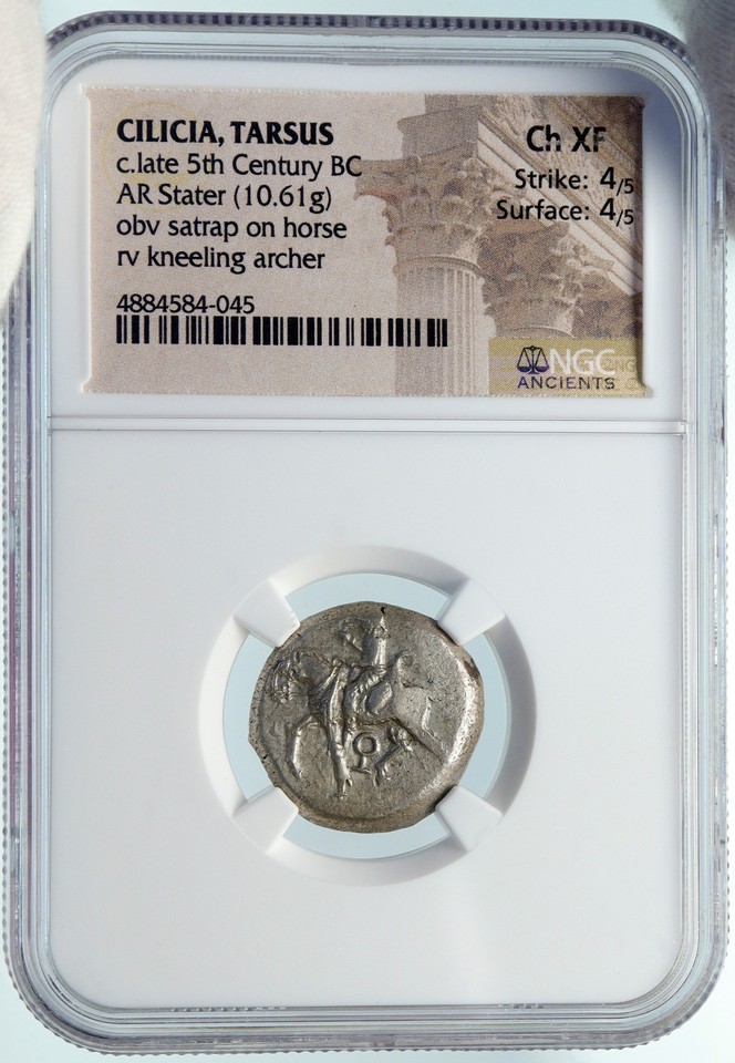 TARSOS in CILICIA Authentic Ancient 420BC Silver Greek Coin w SATRAP ...
