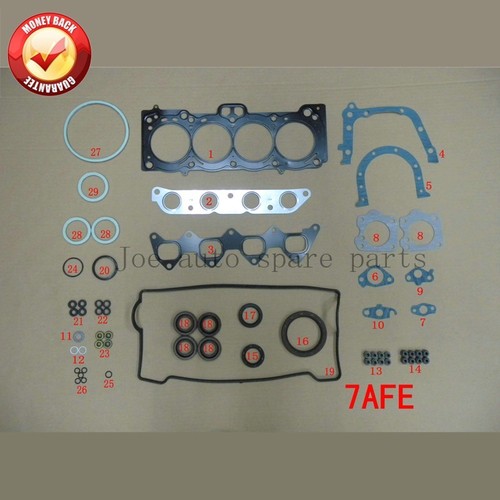 7A 7AFE Engine complete Full gasket set kit for Toyota Corolla 1.8L ...