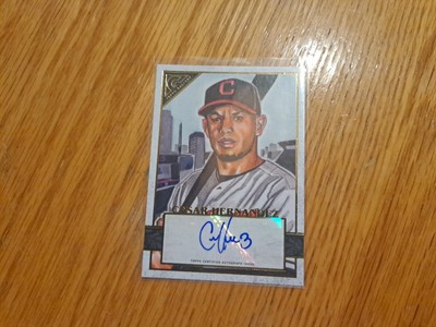 Cesar Hernandez Auto 2020 Topps Gallery Autograph Insert #53 Cleveland ...