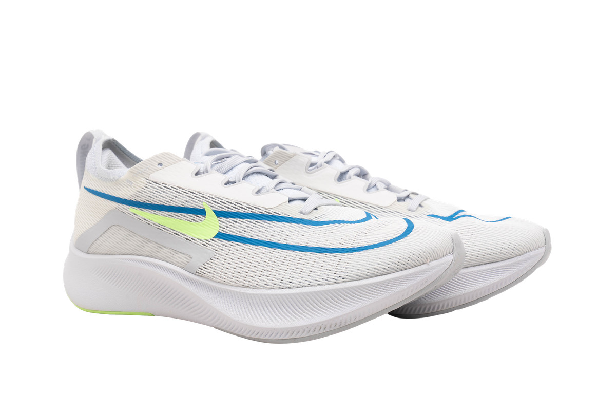 Nike Zoom Fly 4 White Imperial Blue Lime Glow for Sale | Authenticity ...