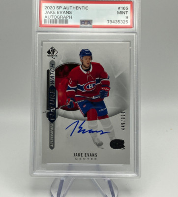 2020 SP AUTHENTIC AUTOGRAPH #165 JAKE EVANS RC CANADIENS #/999 PSA 9 | eBay