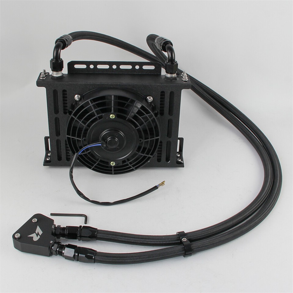For Corvette C5 C6 C7 LS1 LS2 LS3 AN10 28 Row Oil Cooler w/ Bracket 7 ...