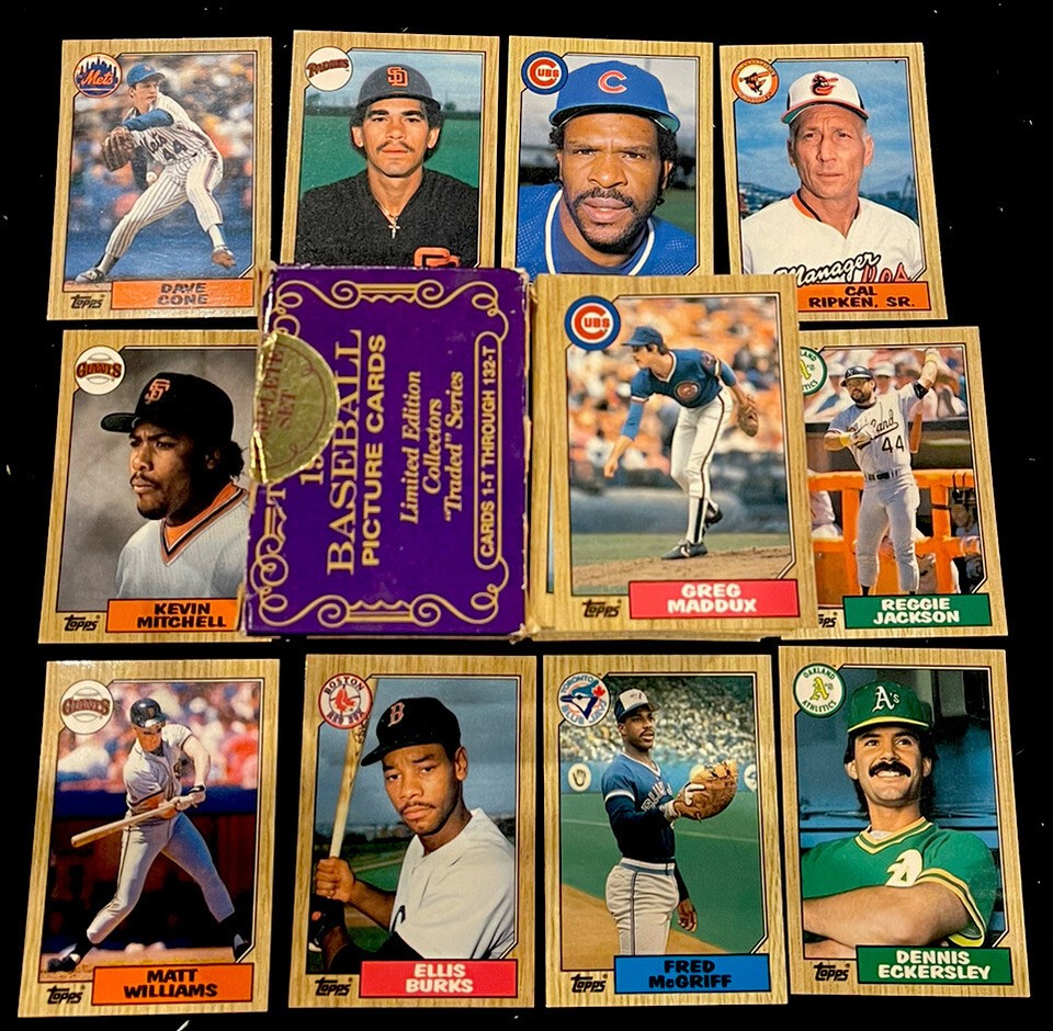 TIFFANY 1987 Limited Edition Factory set, "Traded" Series, Cards 1-132T ...