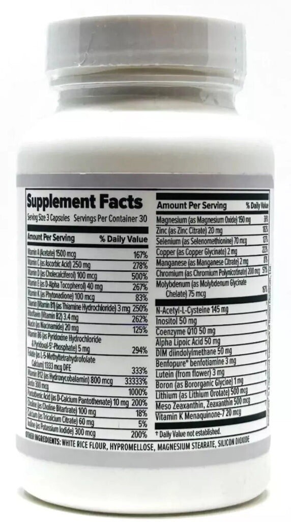 10X Health Optimize Methylated Multivitamin 90 Capsules free shipping ...