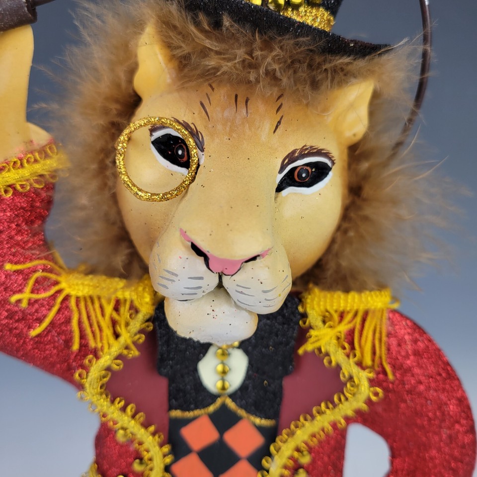 Pier 1 Halloween Enchanted Circus Ringmaster Lion Tamer Metal Sculpture ...