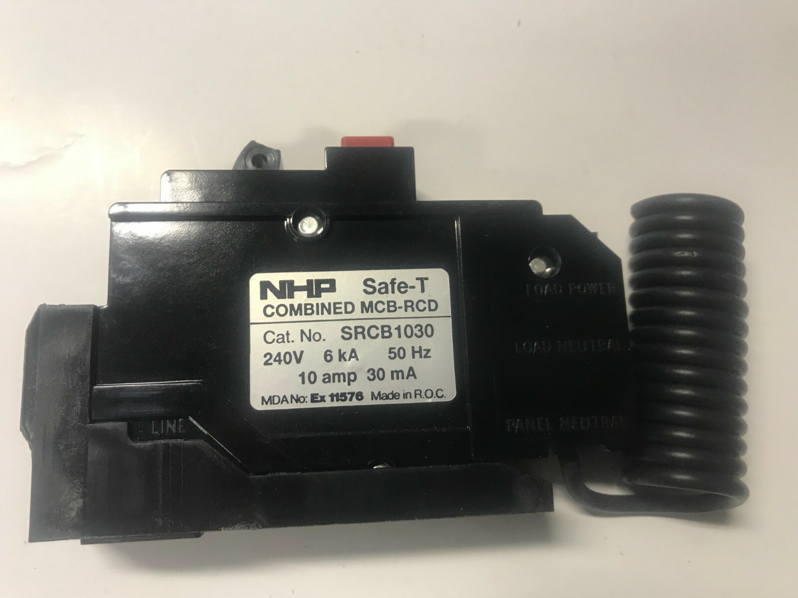 NHP Terasaki Safe-T SRCB1030 | Single Pole 10 Amp Earth Leakage Breaker ...