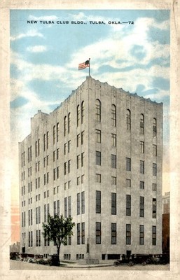Vintage, New Tulsa Club Building, Tulsa, Oklahoma, mailing, stamp ...