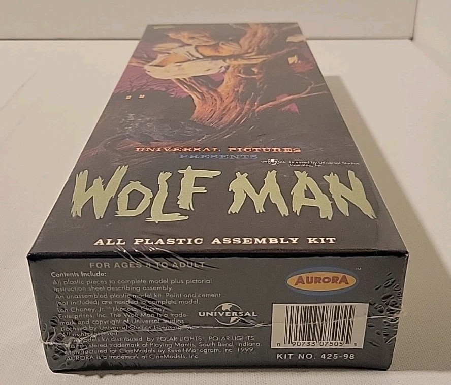 Aurora Wolfman Universal Pictures Model Kit #425-98, Factory Sealed | eBay