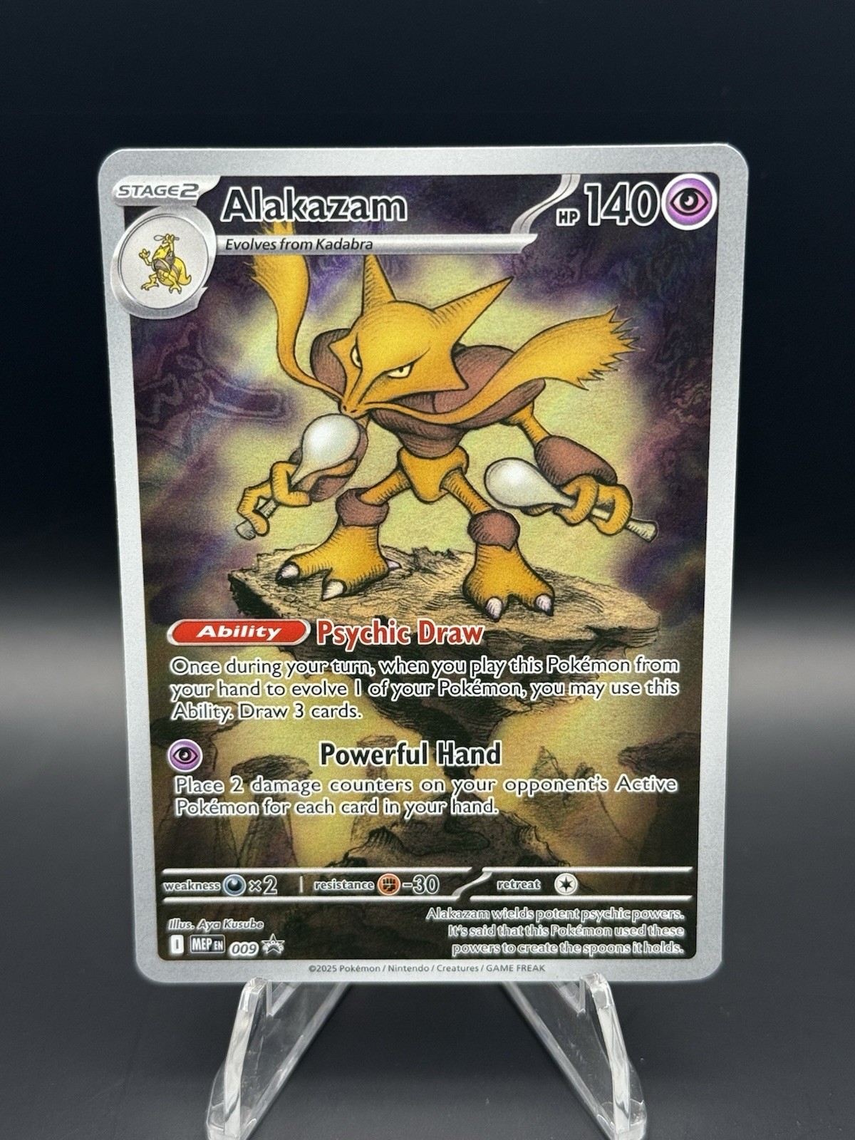 Alakazam 009 - Black Star Promo - Mega Evolution Base Set - Pokemon TCG ...