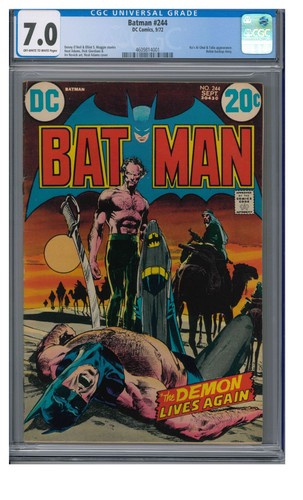 Batman #244 (1972) Classic Neal Adams Ra's Al Ghul Cover CGC 7.0 J143 ...