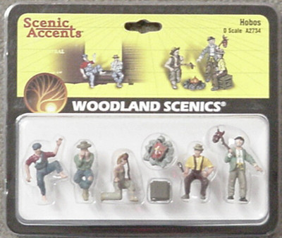O scale HOBOS around the fire Woodland Scenics Train People # 2734 | eBay