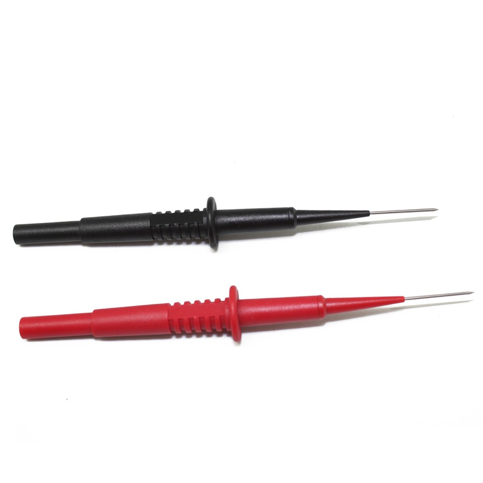 AideTek Stainless Steel Needle Tipped Tip Multimeter Probes Test Leads ...
