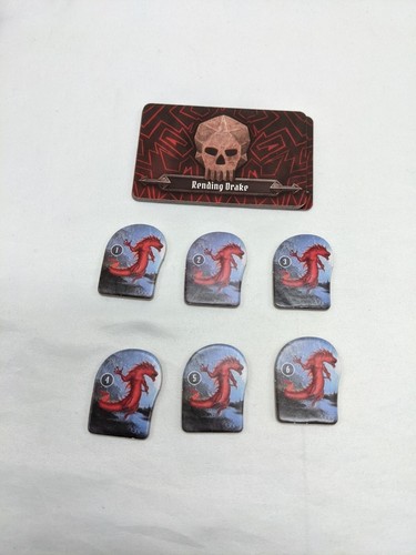 Gloomhaven Rending Drake Monster Standees And Attack Ability Cards | eBay