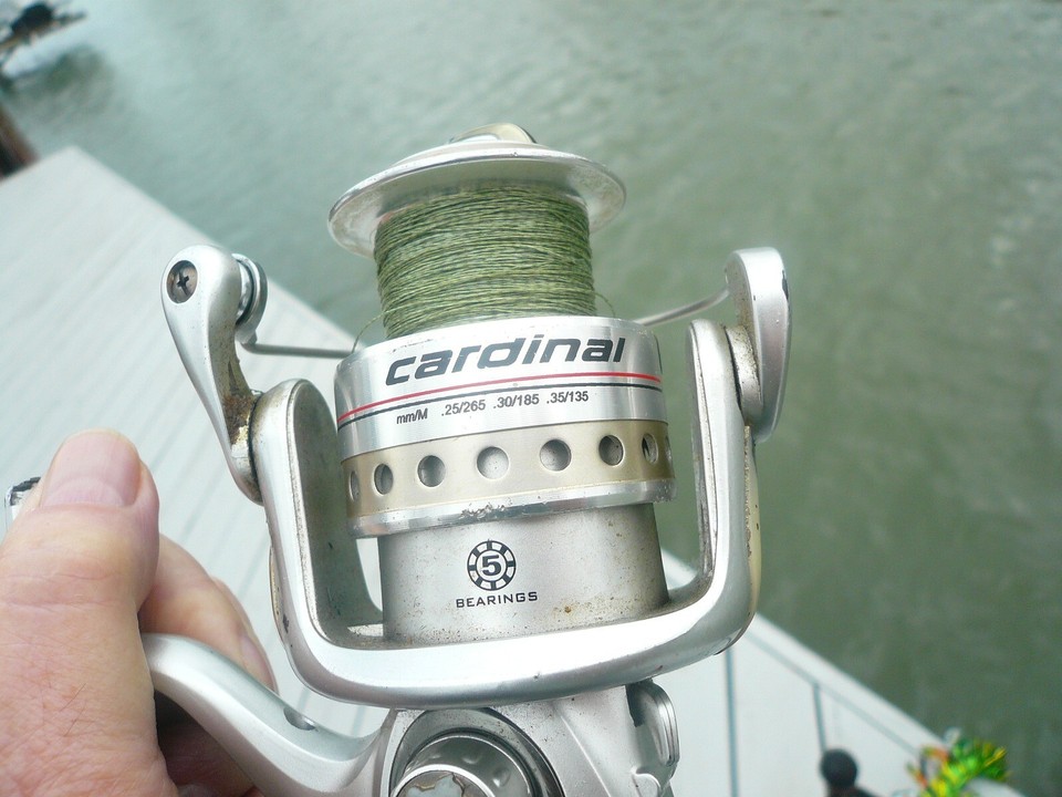 ABU GARCIA CARDINAL #104 5 BEARING, PARTS OR REPAIR=BAD FOOT ,WORKS ...