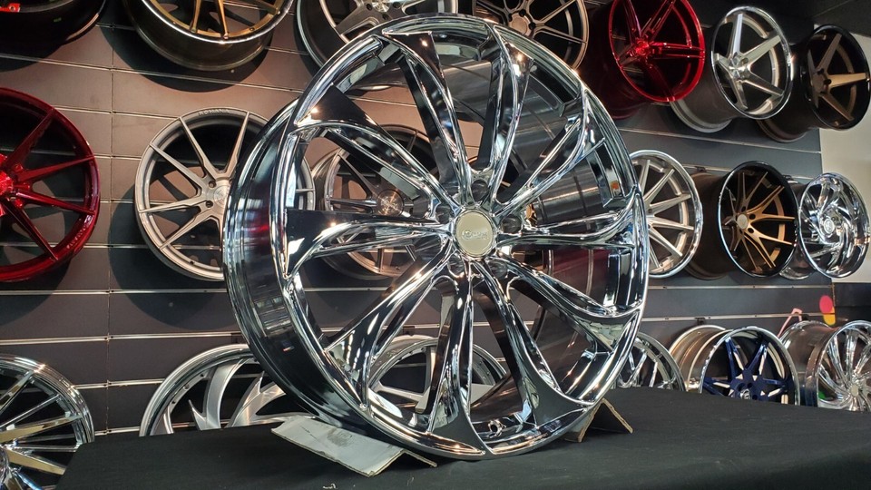 20 Inch 20x9 Eclipse 106 Chrome Rims BP:5x115 Pontiac Grand Prix Wheels ...