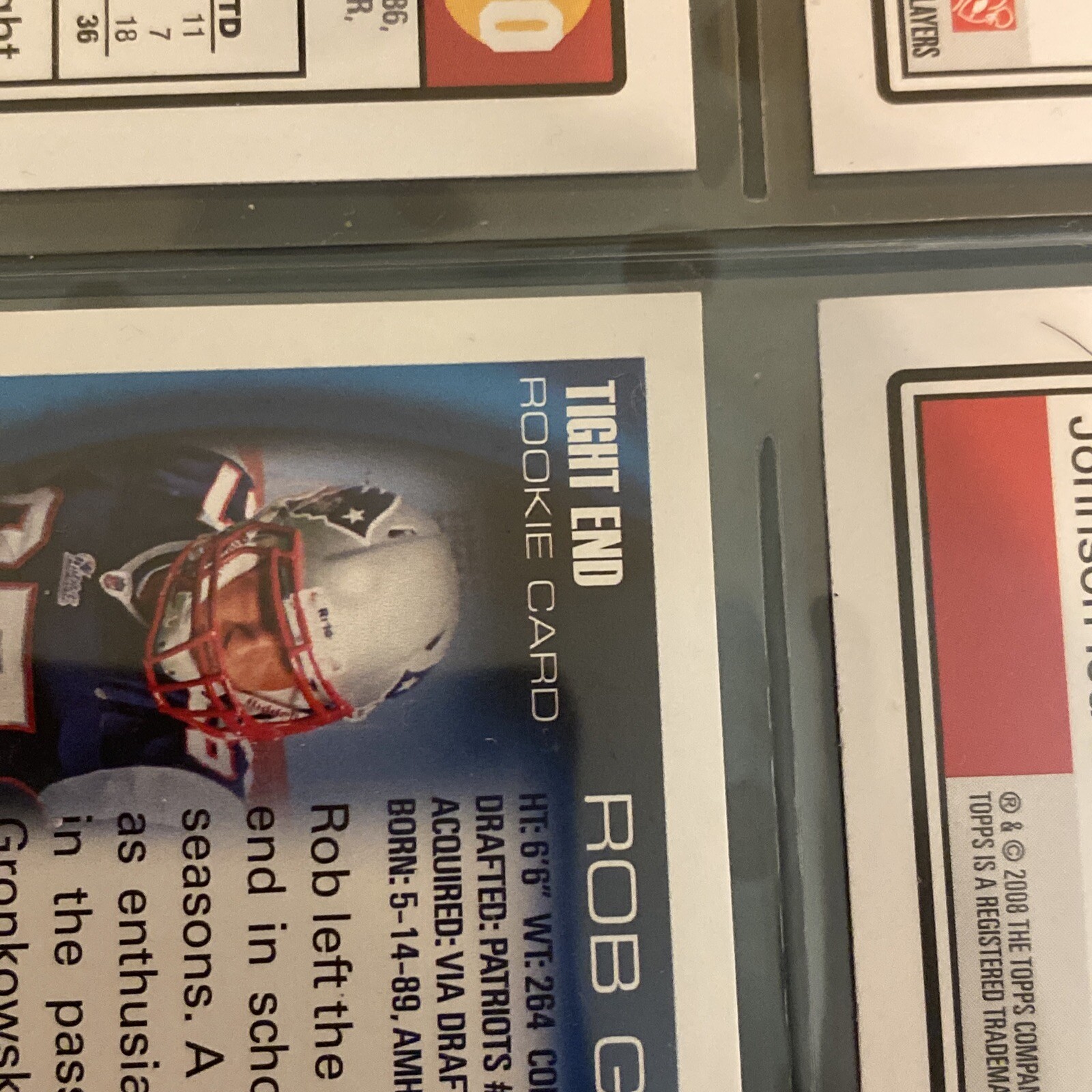 2010 Topps Rob Gronkowski Rookie Card RC #148 Patriots Gronk | eBay