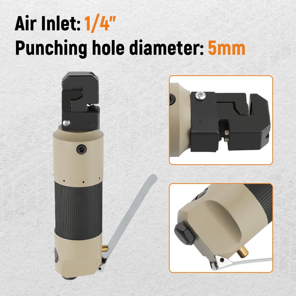 Air Panel Flange Punch Tool Powered Air Welding Sheet Metal Puncher 3/ ...