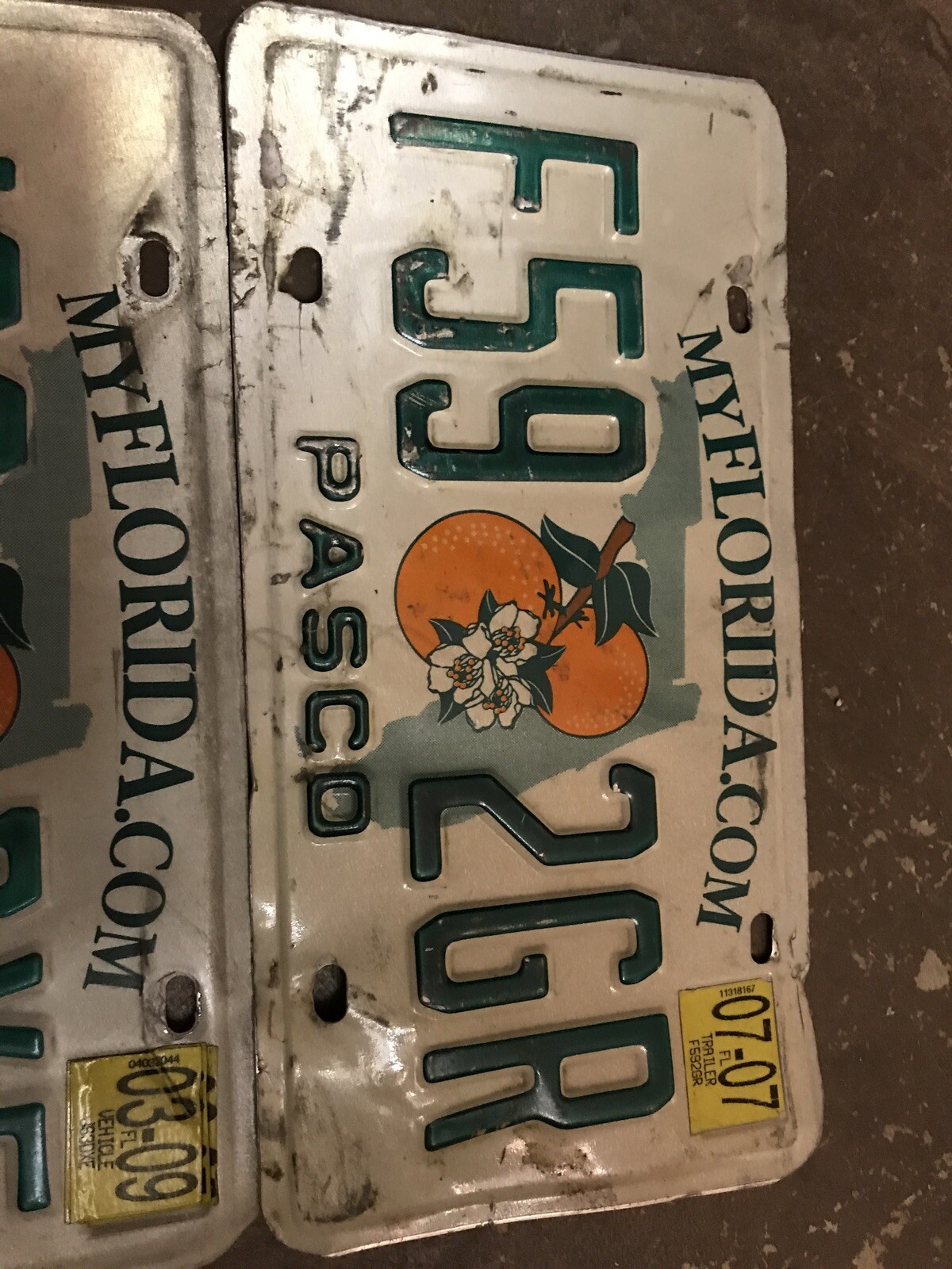 Lot Of 3 Florida Polk Pasco License Plates | eBay