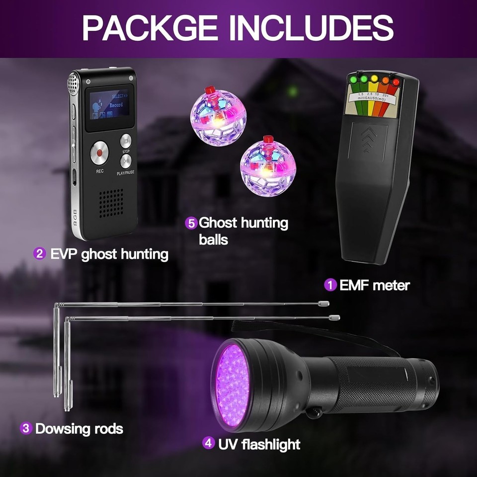 Paranormal Kit Night Investigations 3W LED Chip IP65 Rating Aluminum ...