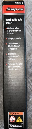 SNAP ON Tools Razor Soft Grip Gree Ratchet Handle Gillette Blade Shaver ...