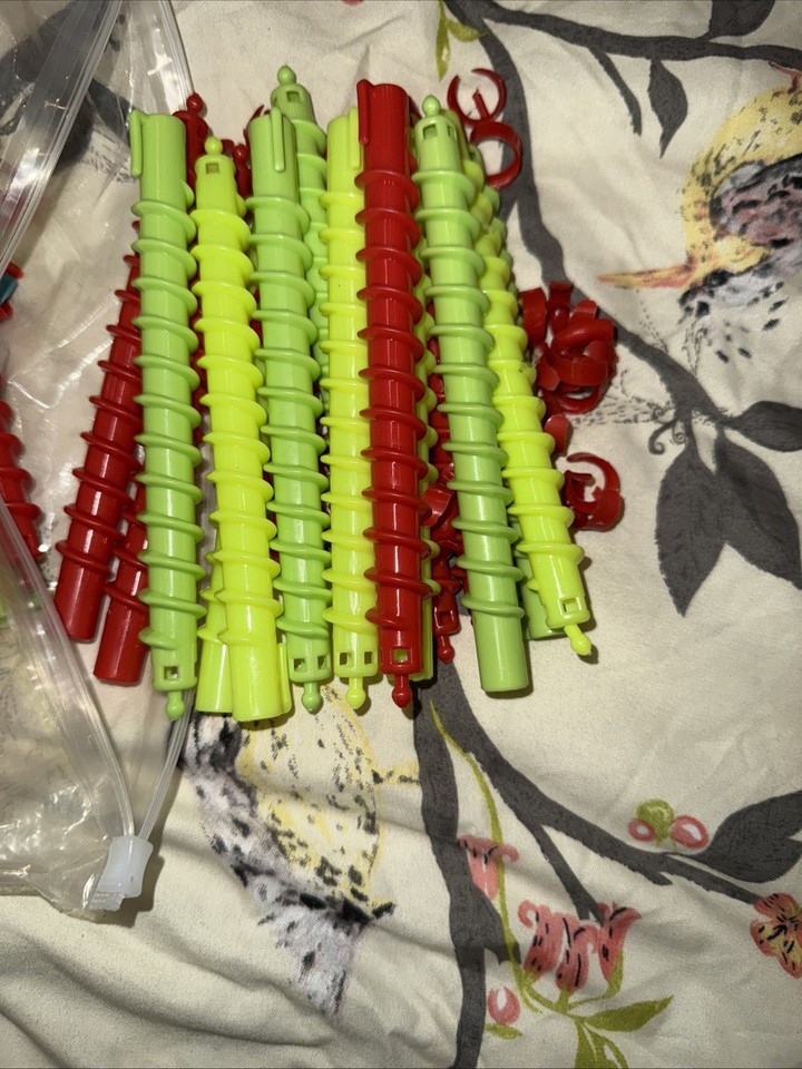 100 PCs Plastic Long Spiral Perm Stick Hair Rod Hairdressing Styling ...
