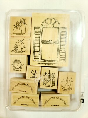 Stampin Up! WINDOW DRESSING 10pc Stamp Set Retired | eBay