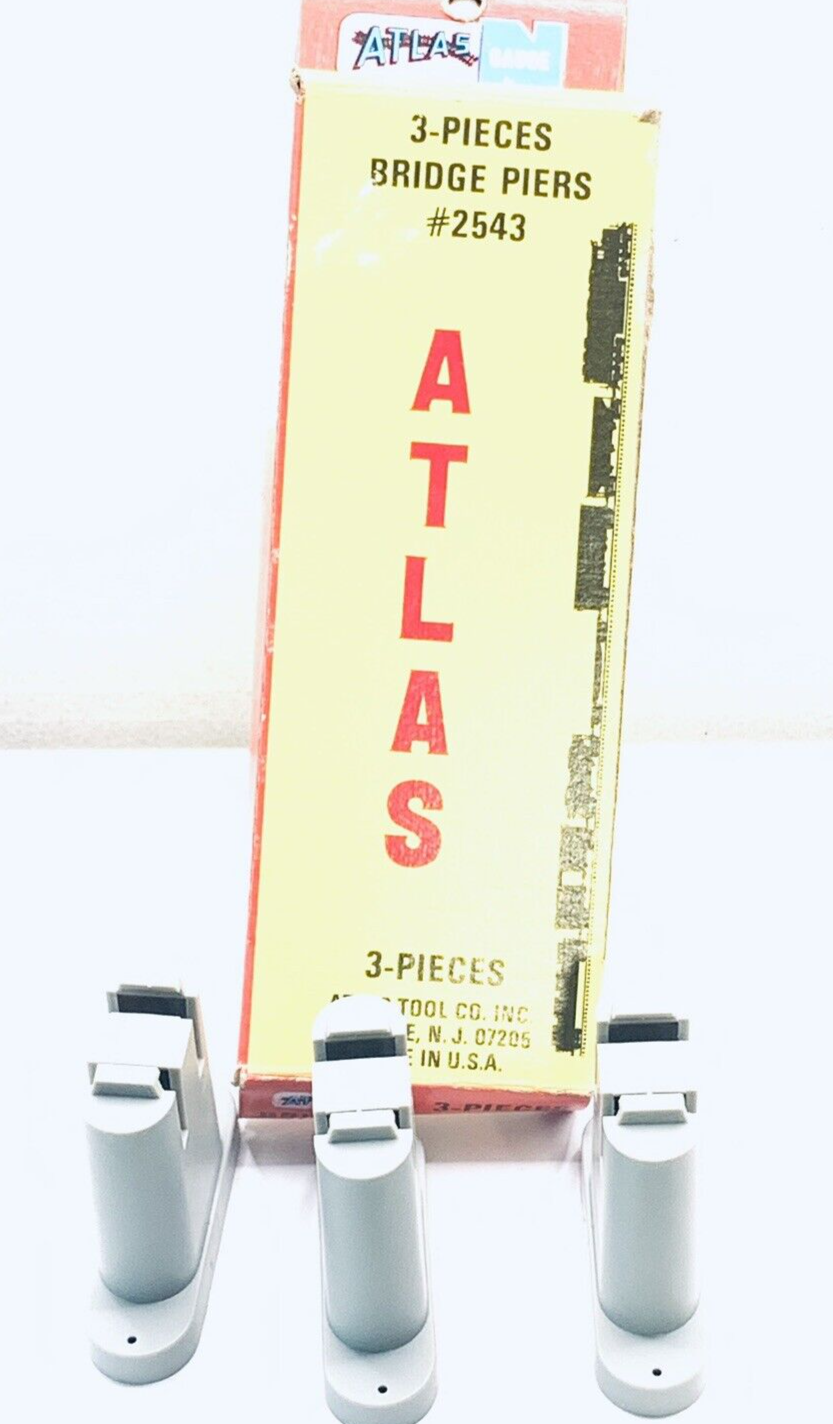 Vintage Atlas N Gauge 3 Piece Bridge Piers #2543 Train Railroad | eBay
