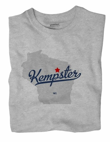Kempster Wisconsin WI Wis Wisc T-Shirt MAP | eBay