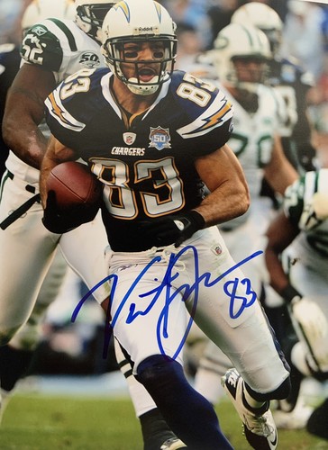 Vincent Jackson Autographed San Diego Chargers 8x10 Photo vs Jets COA ...