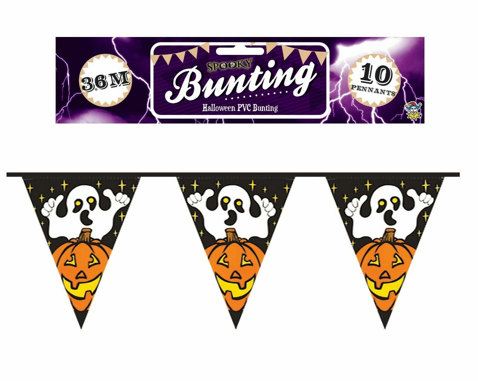 Halloween Bunting Garden Party Banner Hanging Home Decoration Foil ...