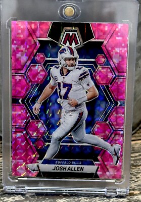 Josh Allen Card Panini PARALLEL HOT Pink SP - RARE INSERT 🔥 BILLS ...