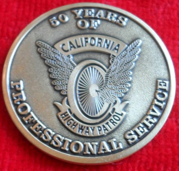 California Highway Patrol 50 Th Anniversary Challenge Coin CHP Police ...
