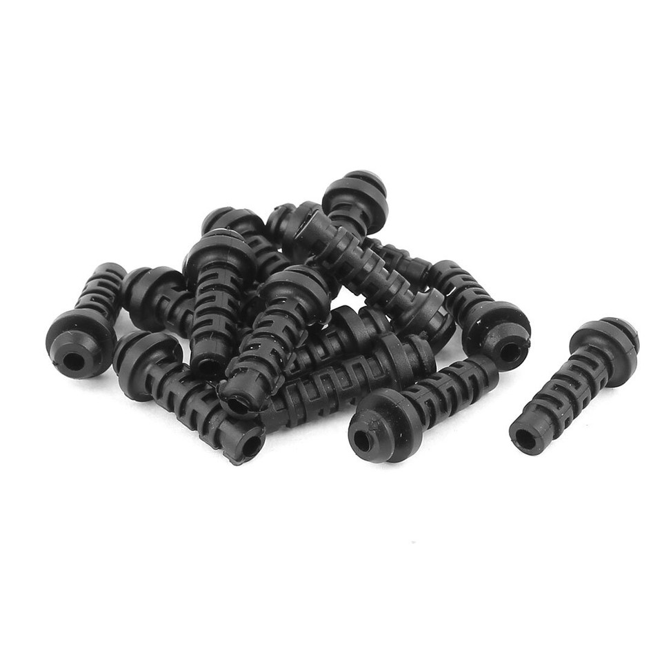 15 Pcs Rubber Strain Relief Cord Boot Protector Wire Cable Sleeve Hose ...
