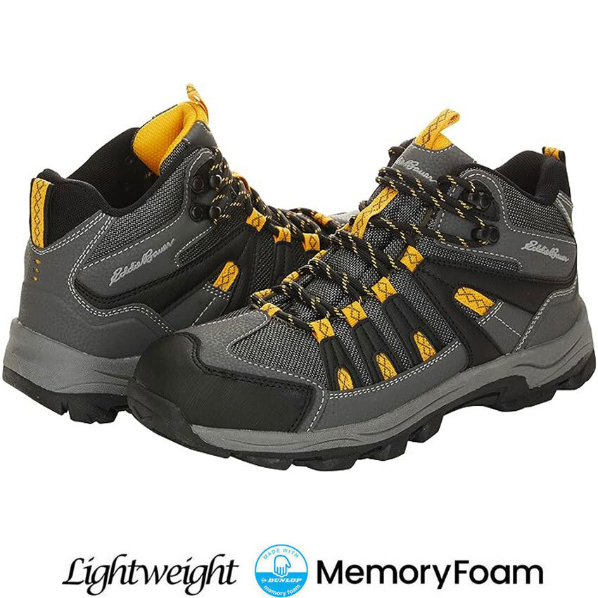 Mens Hiking Boots MEMORY FOAM Walking Ankle Trail Trekking Hiker ...