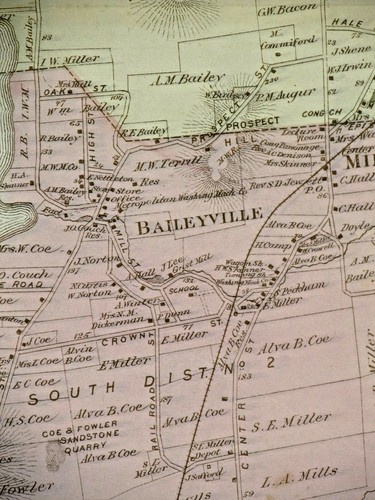 MIDDLEFIELD, CT., VINTAGE HAND COLORED 1874 MAP., NOT A REPRINT. | eBay