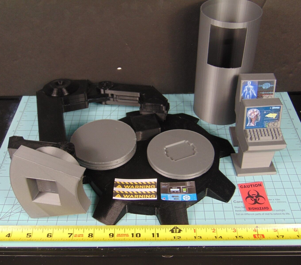 Custom 1:12 Laboratory Cryo Chamber Diorama Set for 6" GI JOE Marvel ...