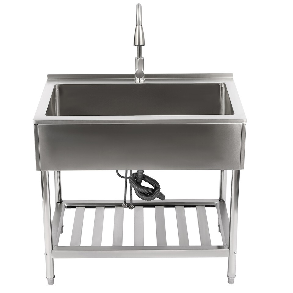 Stainless Steel Utility Sink Commercial Restaurant Laundry Sink Kitchen ...
