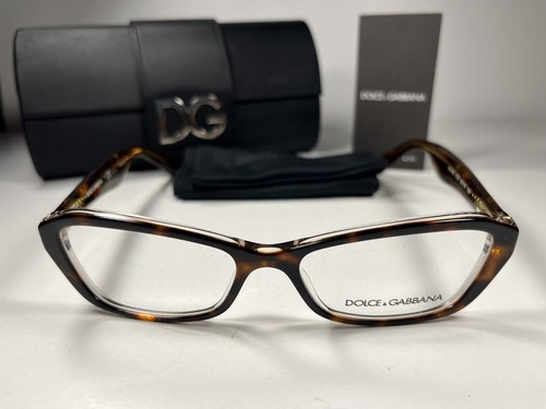 😎 NEW! Dolce & Gabbana 3168 Eyeglasses 2738 Dark Havana Glitter Frames ...