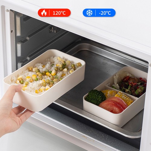 2pcs 1200ml Bento Boxes Double Layer Heat Preservation Salad Fruit Food ...