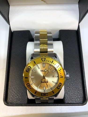 Donald Trump Signature Two Tone Black Dial 3-Hand Date Watch Limited ...