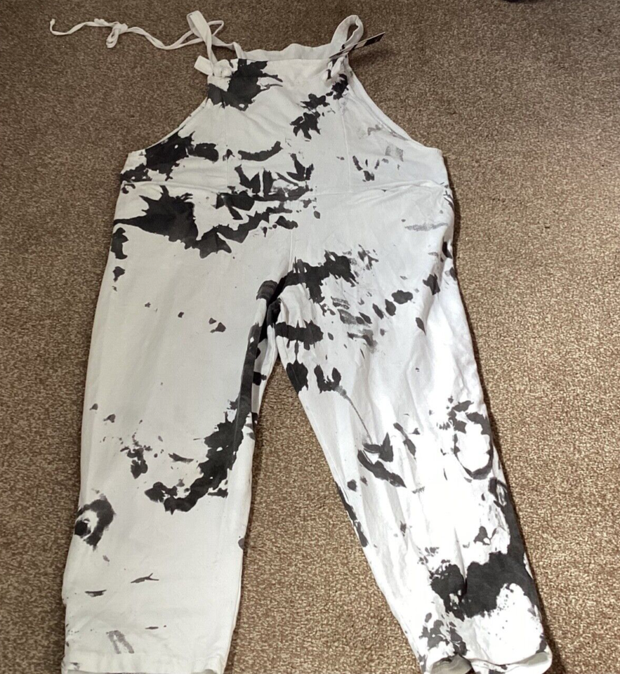 Bows Boutiques dungarees jumpsuit cow print loose play suit 100% cotton ...
